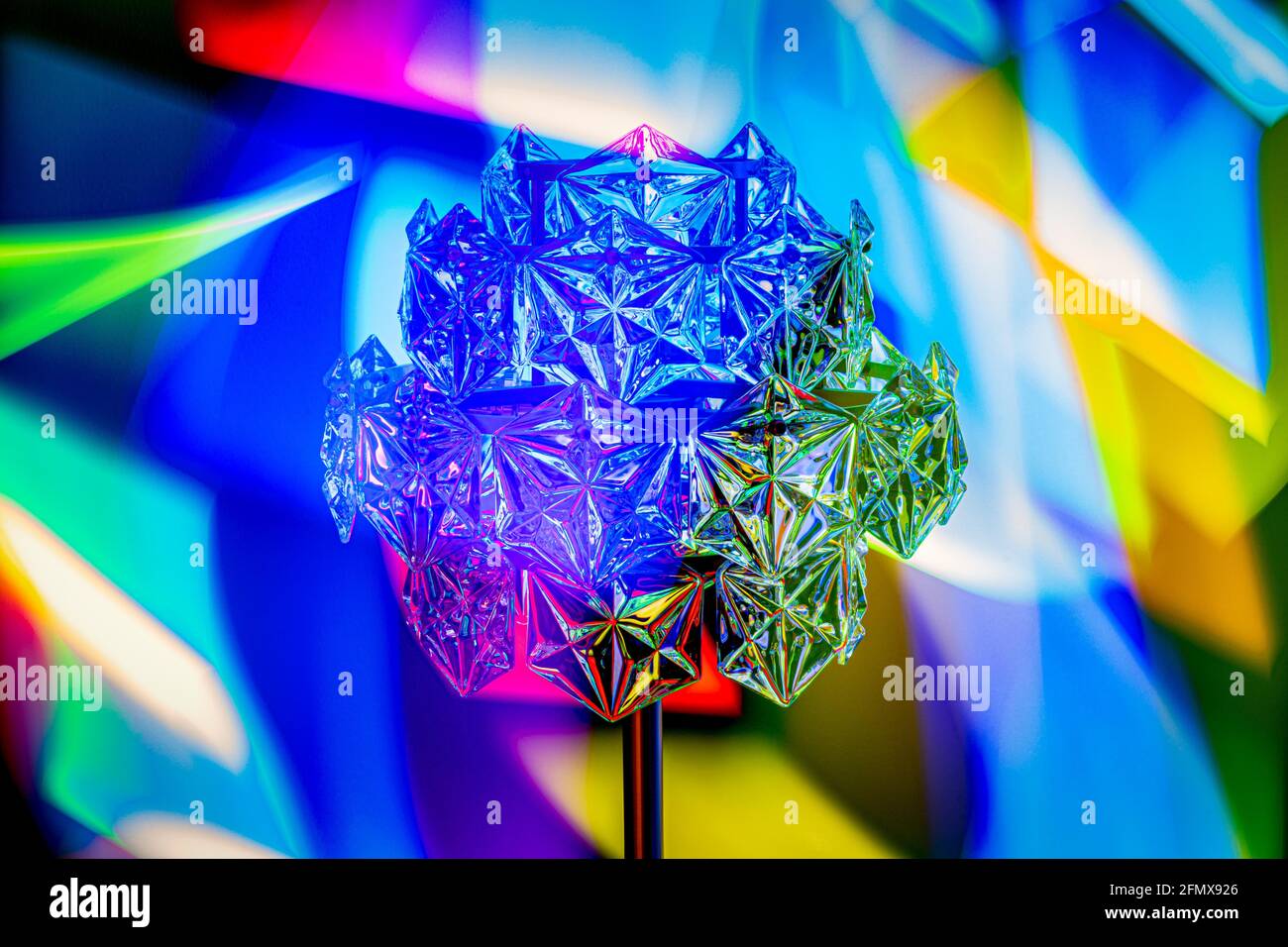 Lighted crystals with light painting Stock Photo - Alamy