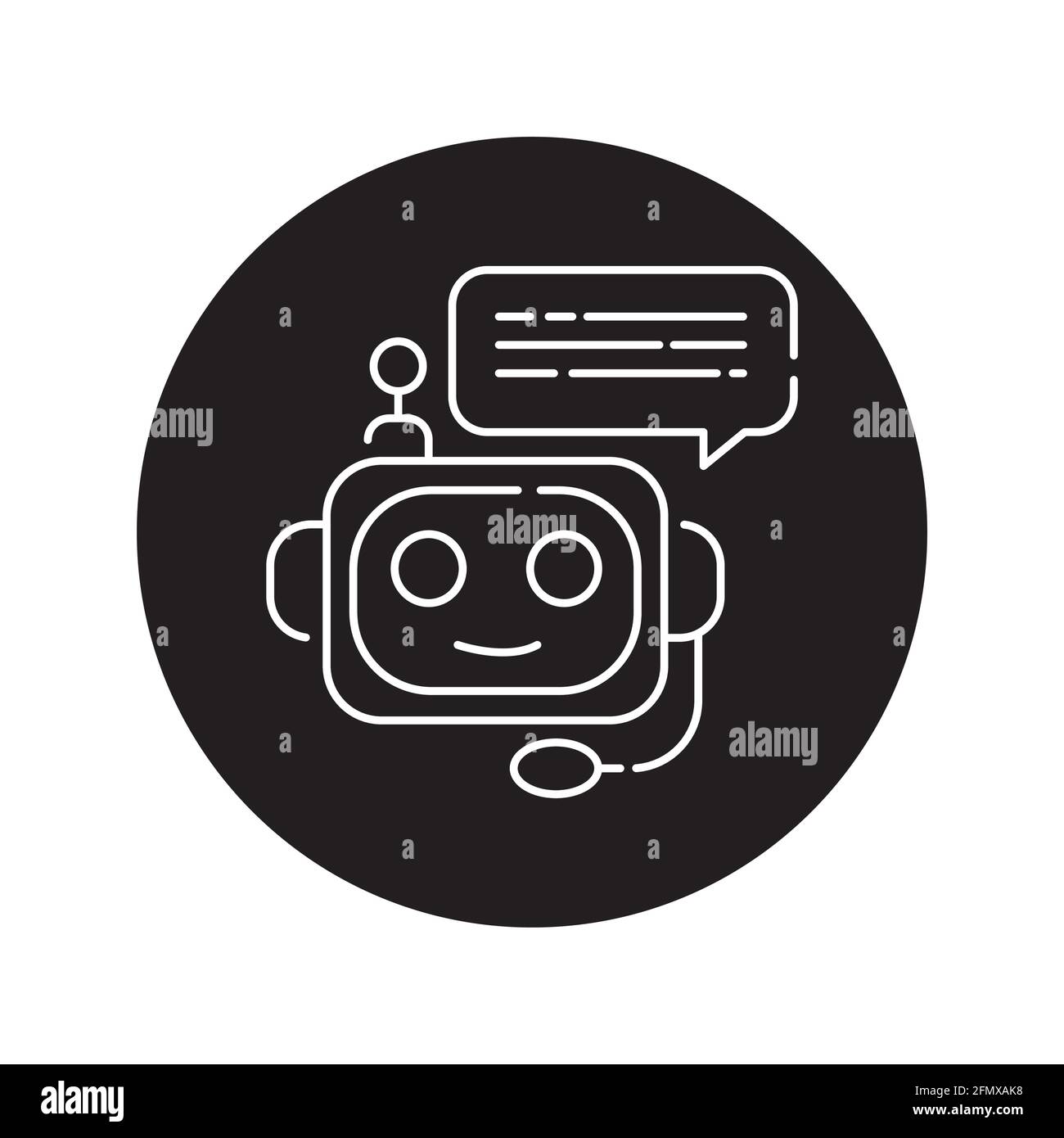 Chatbot Black and White Stock Photos & Images - Alamy