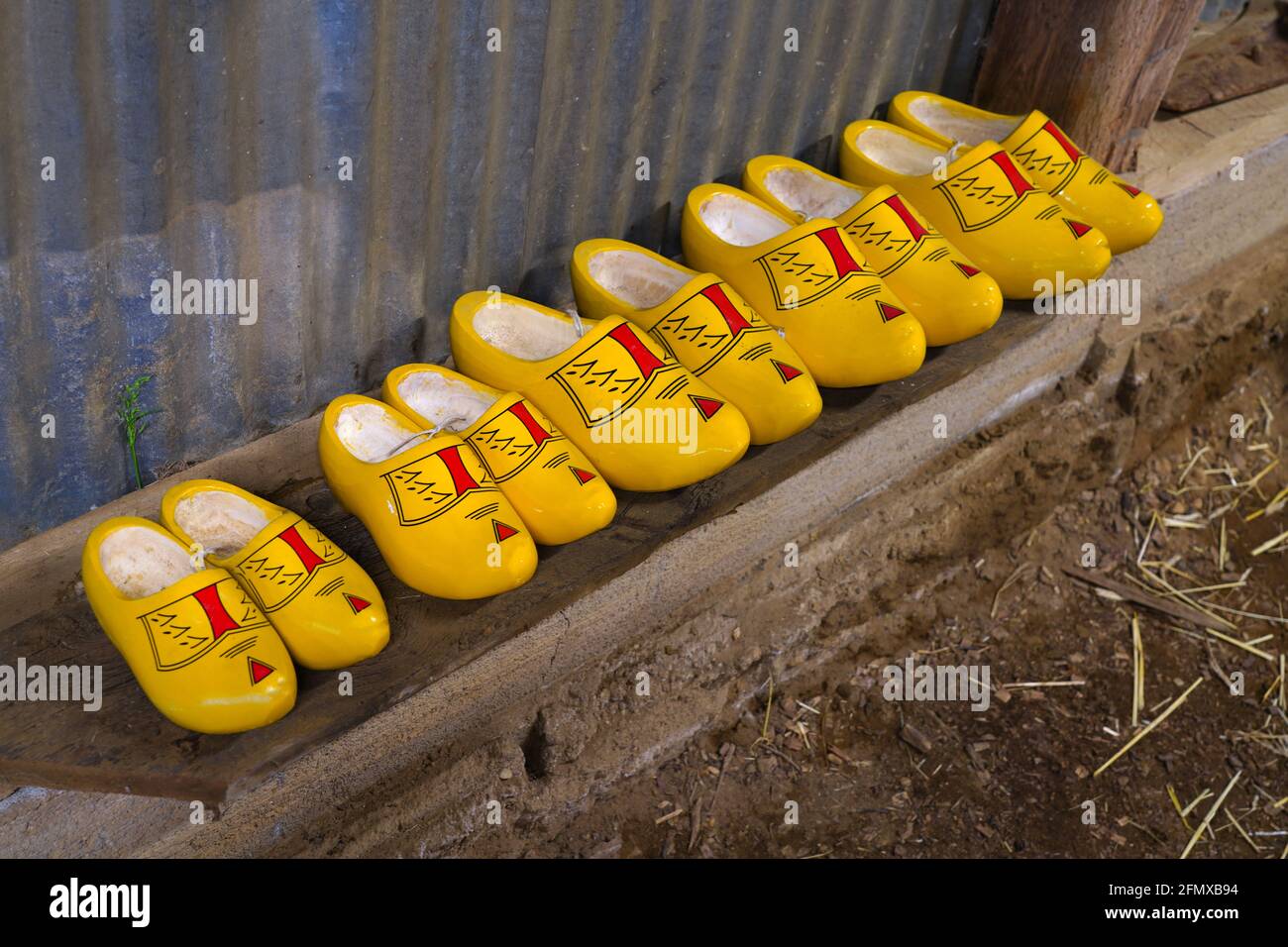 Colorful traditional Dutch wooden clogs Stock Photo - Alamy