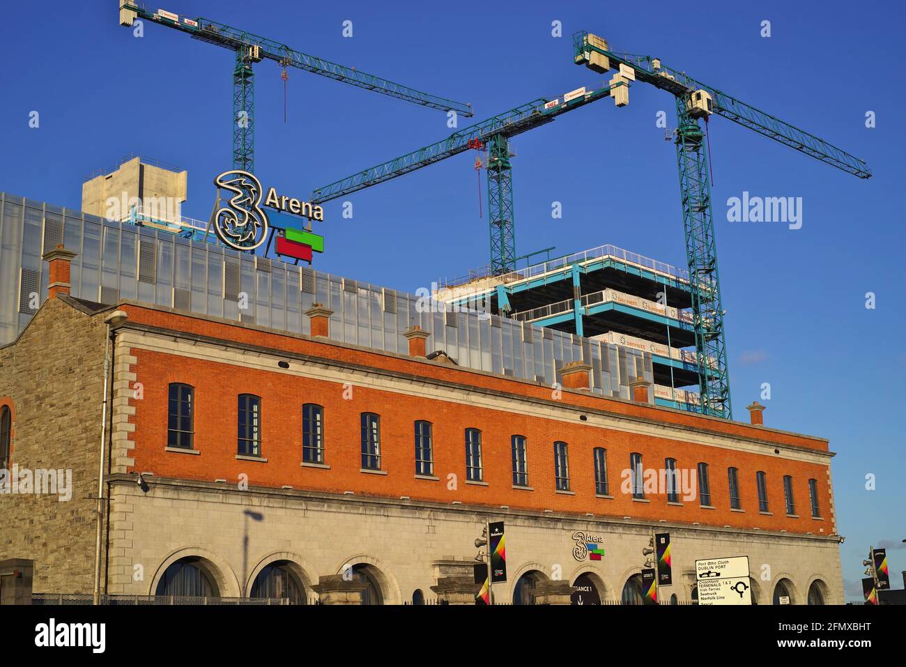 DUBLIN, IRELAND - Oct 28, 2019: The 3 Arena building on a sunny day ...