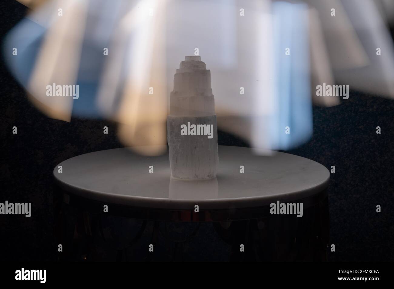 Lighted crystals with light painting Stock Photo - Alamy