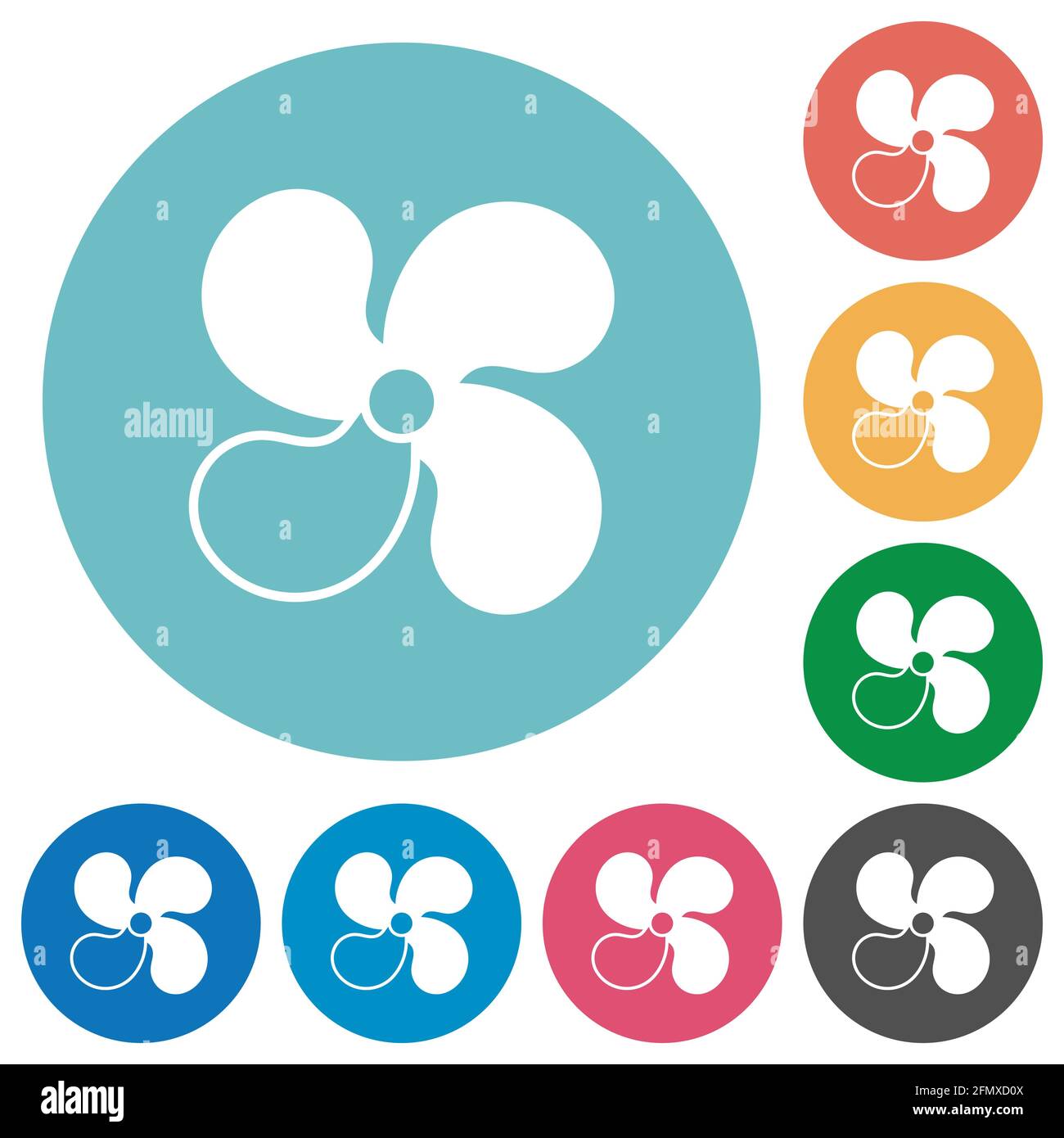 Plain white fan Stock Vector Images - Alamy