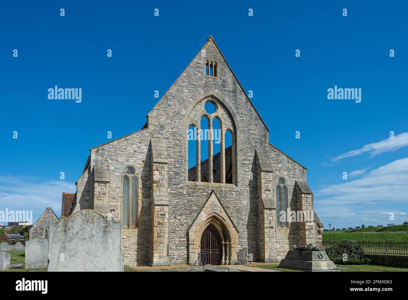 The exterior of the Royal Garrison church in old Portsmouth, Hampshire ...
