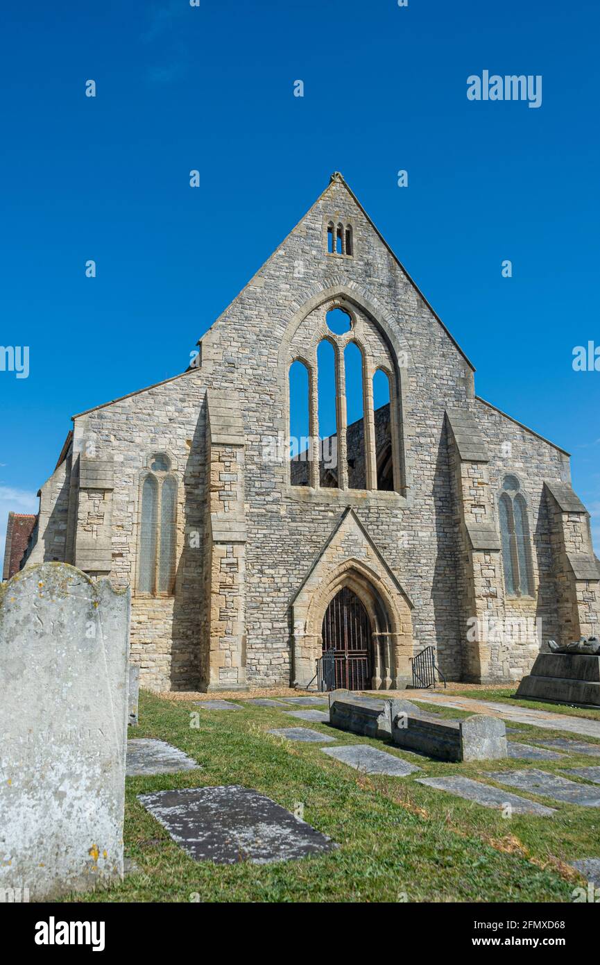 The exterior of the Royal Garrison church in old Portsmouth, Hampshire ...