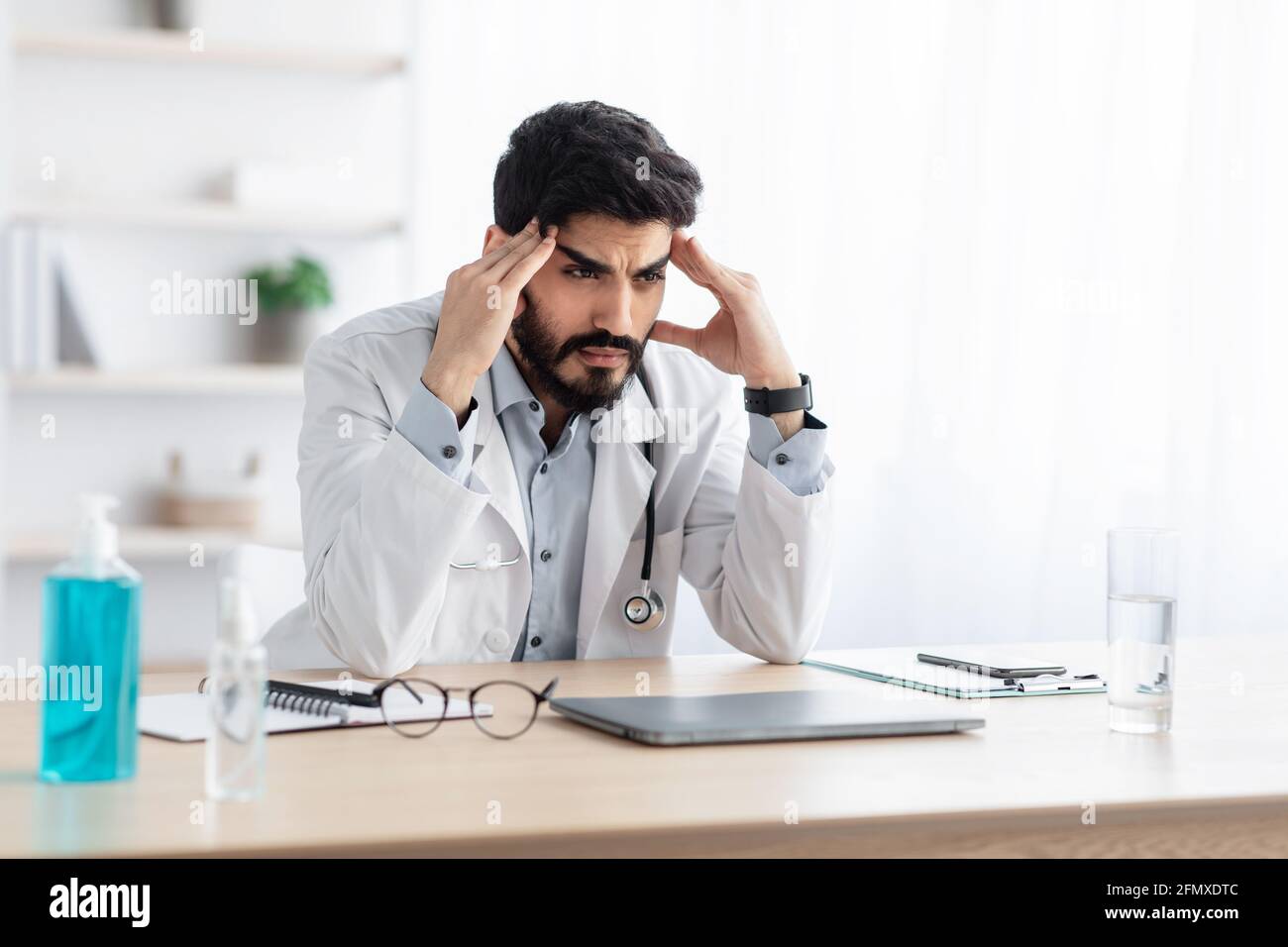 Feeling unwell, infected, sick and overwork during covid-19 outbreak ...