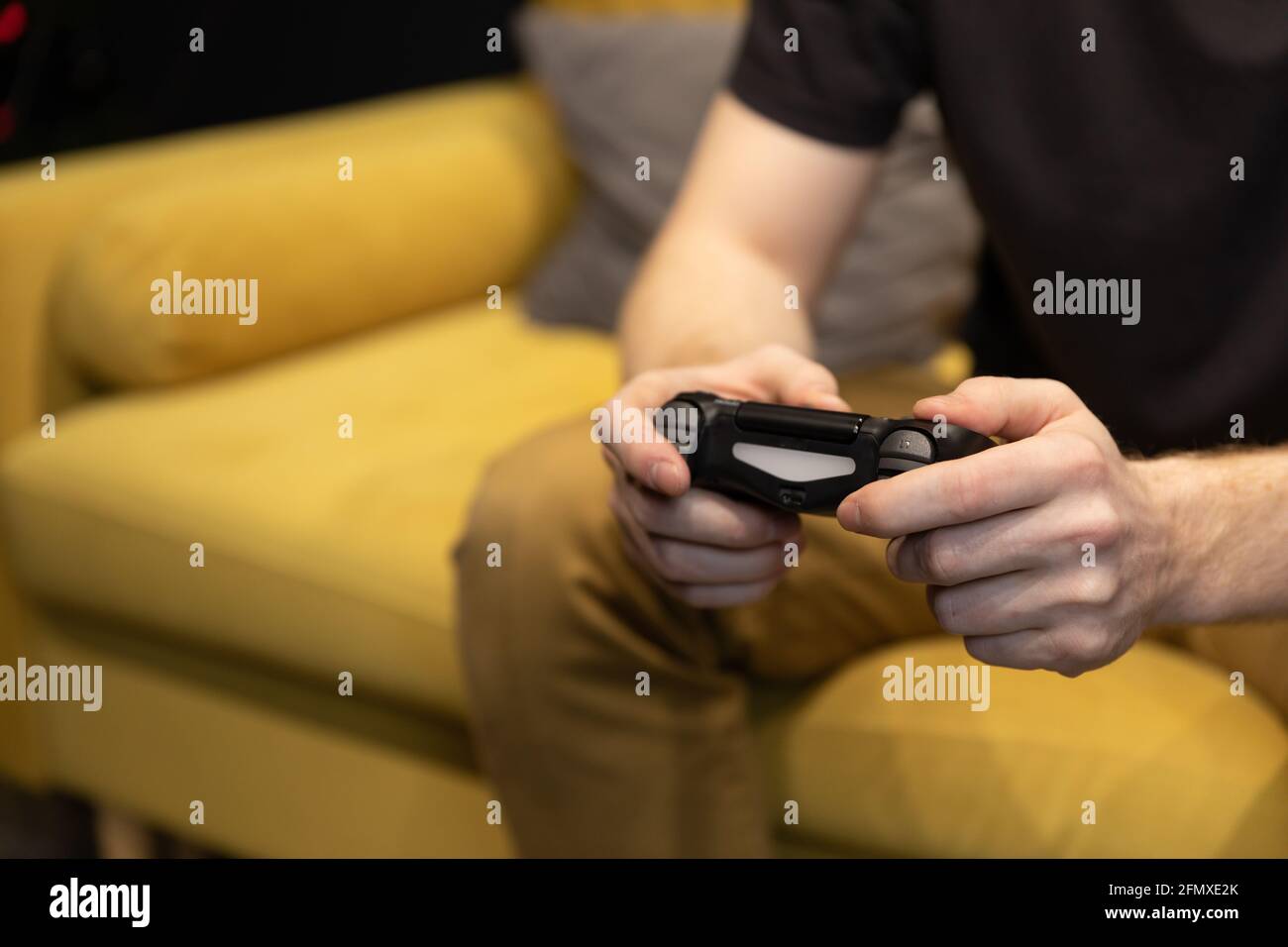 Close up portrait gamer playing hi-res stock photography and images - Alamy