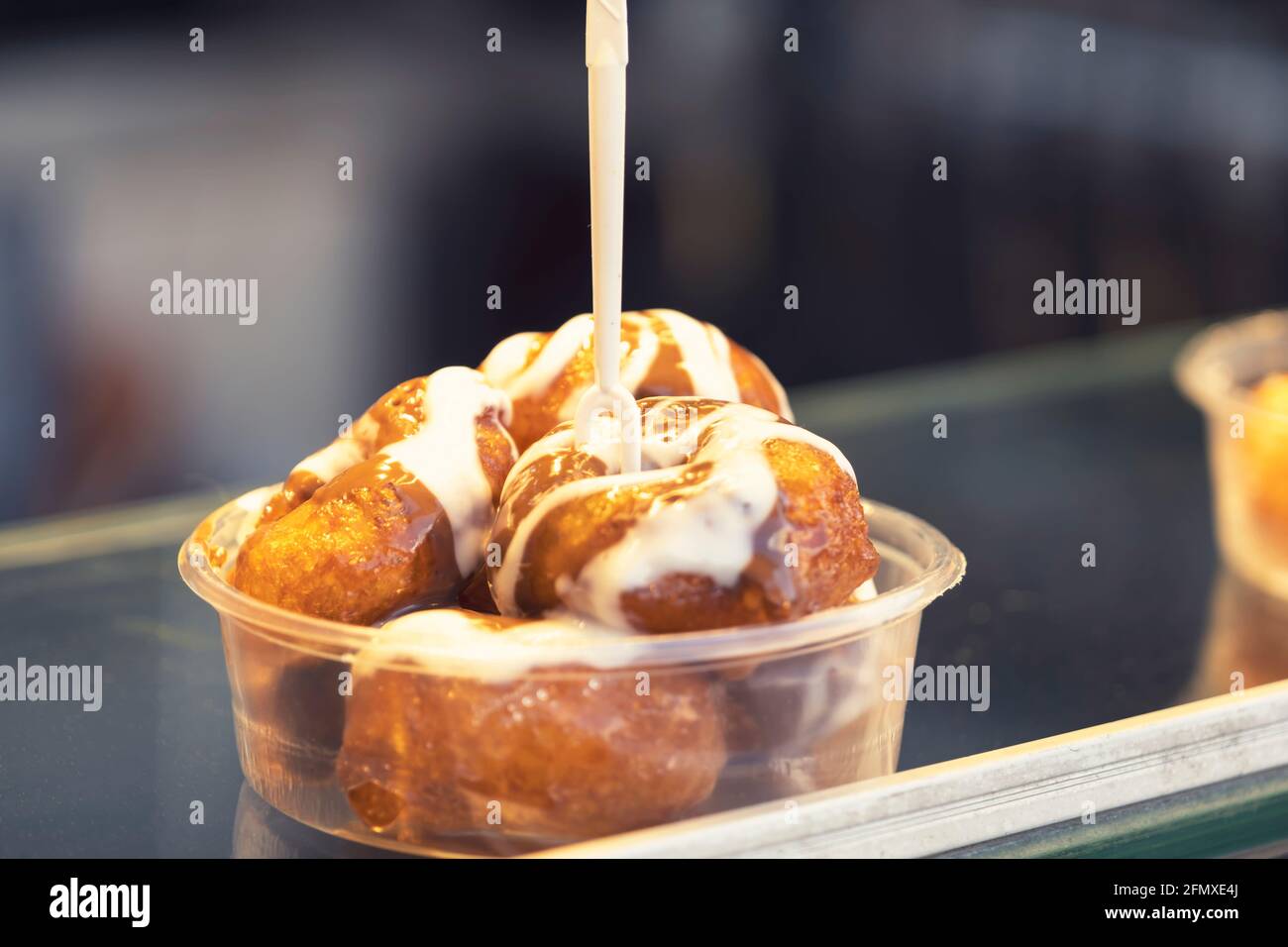 Traditional Turkish Lokma Sweet ( Fried Sweet Dough ). Close up Stock ...