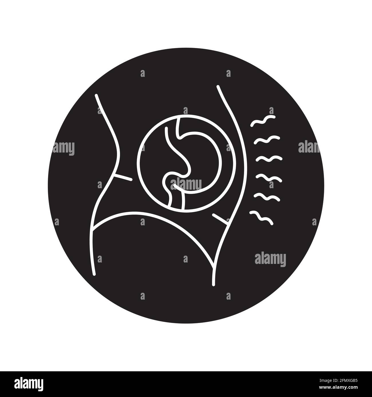 Abdominal bloating vector vectors hi-res stock photography and images ...