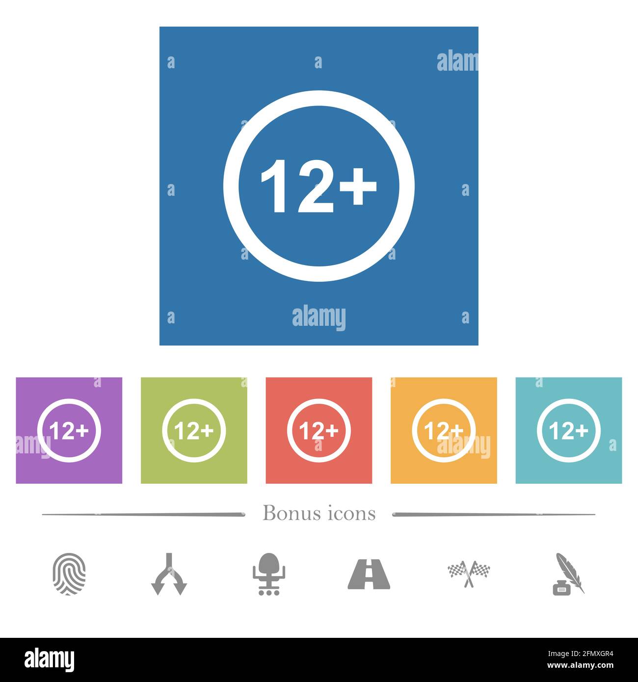 Allowed above 12 years only flat white icons in square backgrounds. 6 ...