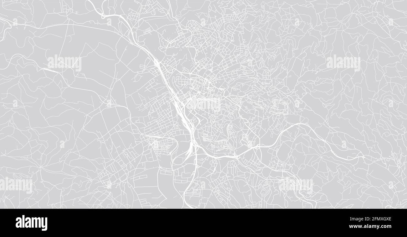 Urban vector city map of Liberec, Czech Republic, Europe Stock Vector ...