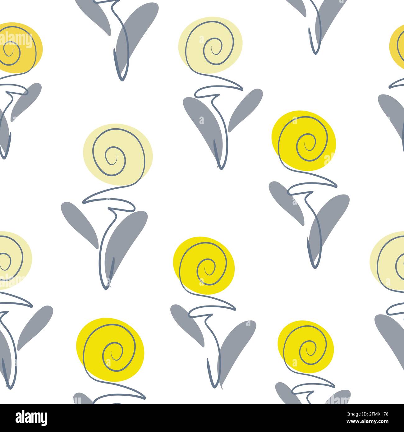 Flowers in continuous line Cut Out Stock Images & Pictures - Alamy