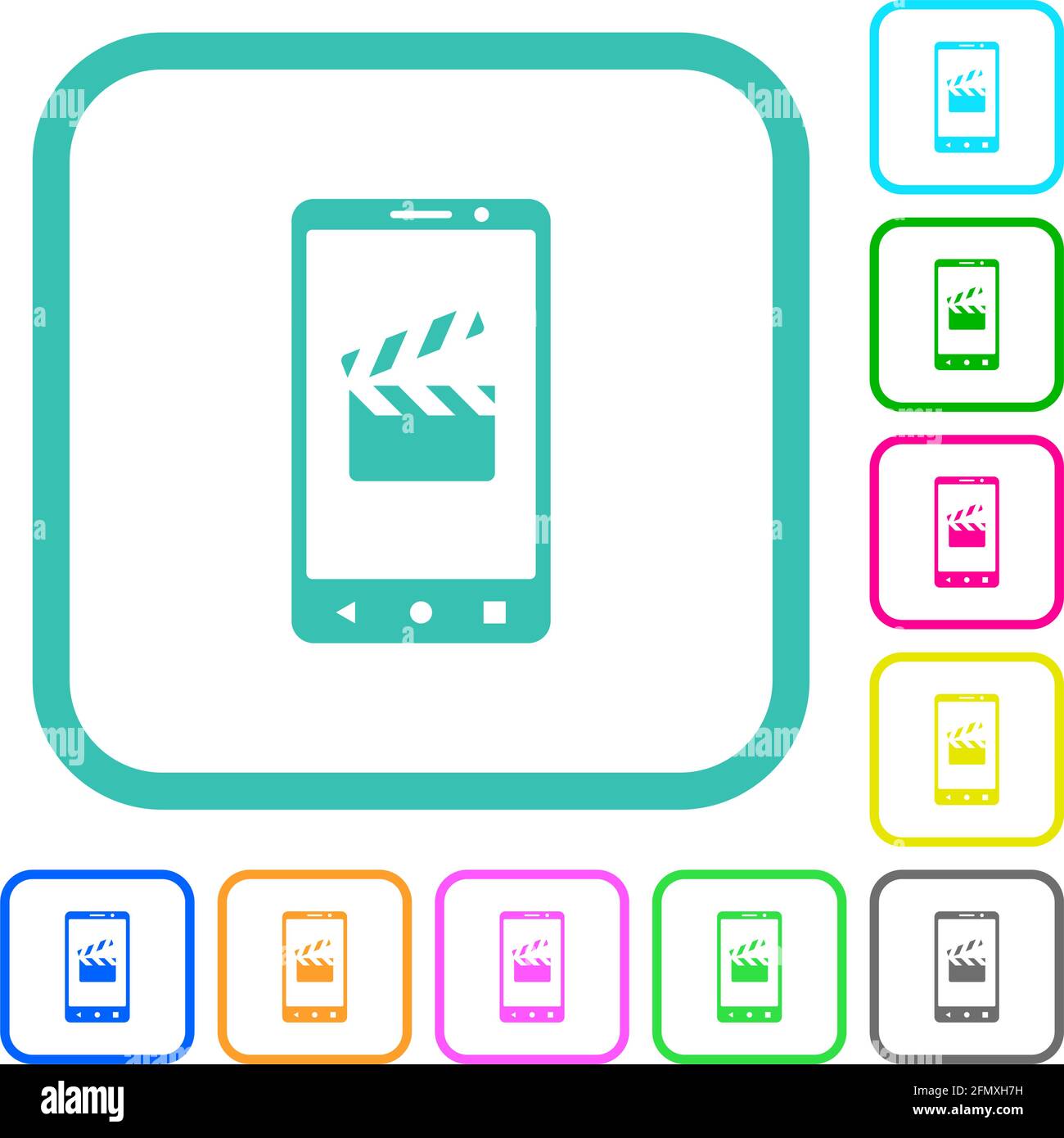 Filming on smartphone Stock Vector Images - Alamy