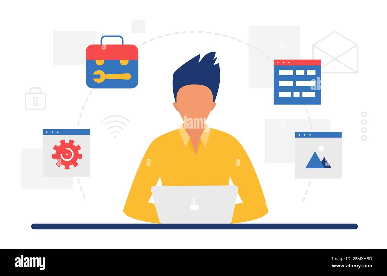 Mobile app developer concept hi-res stock photography and images - Alamy