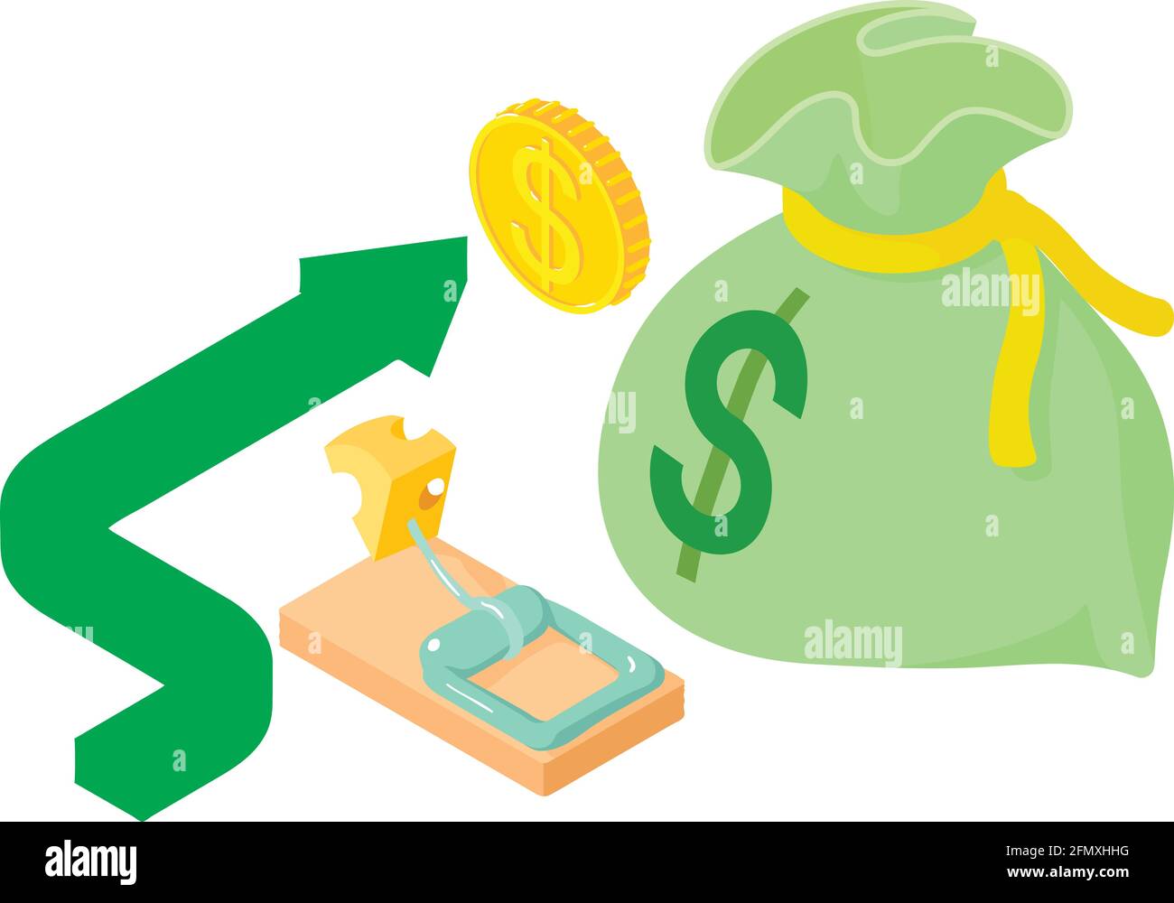 Risky business icon. Isometric illustration of risky business vector ...