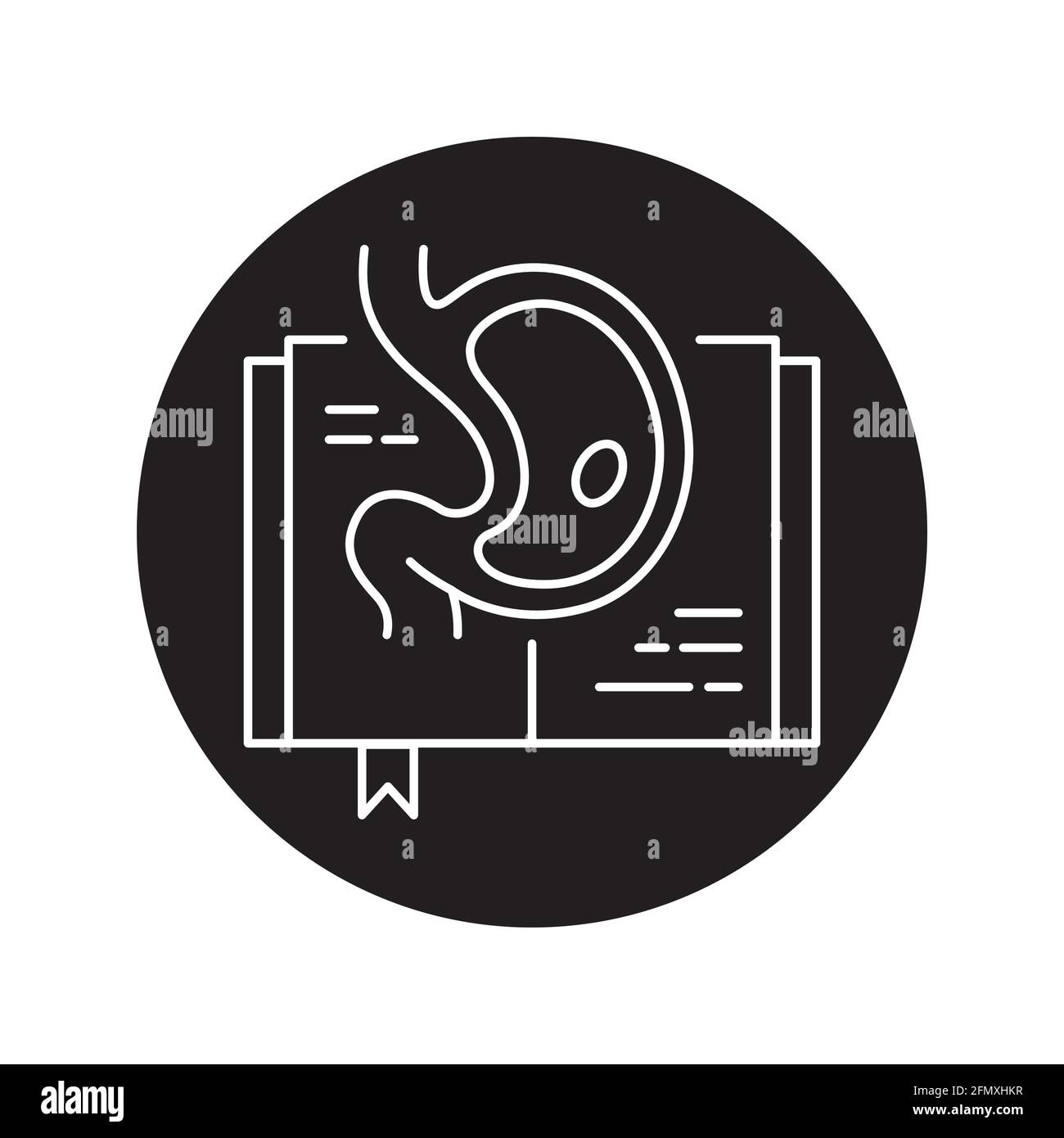 Gastritis olor line icon. Gastroesophageal reflux disease. Pictogram ...