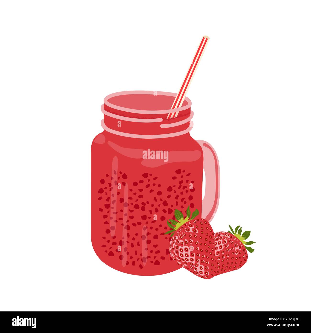 Strawberry Smoothie Clip Art