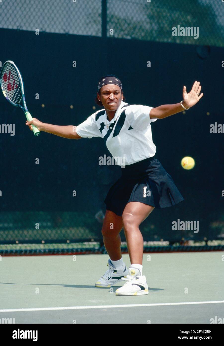 American tennis player Zina Garrison, Lipton, Miami 1991 Stock Photo ...
