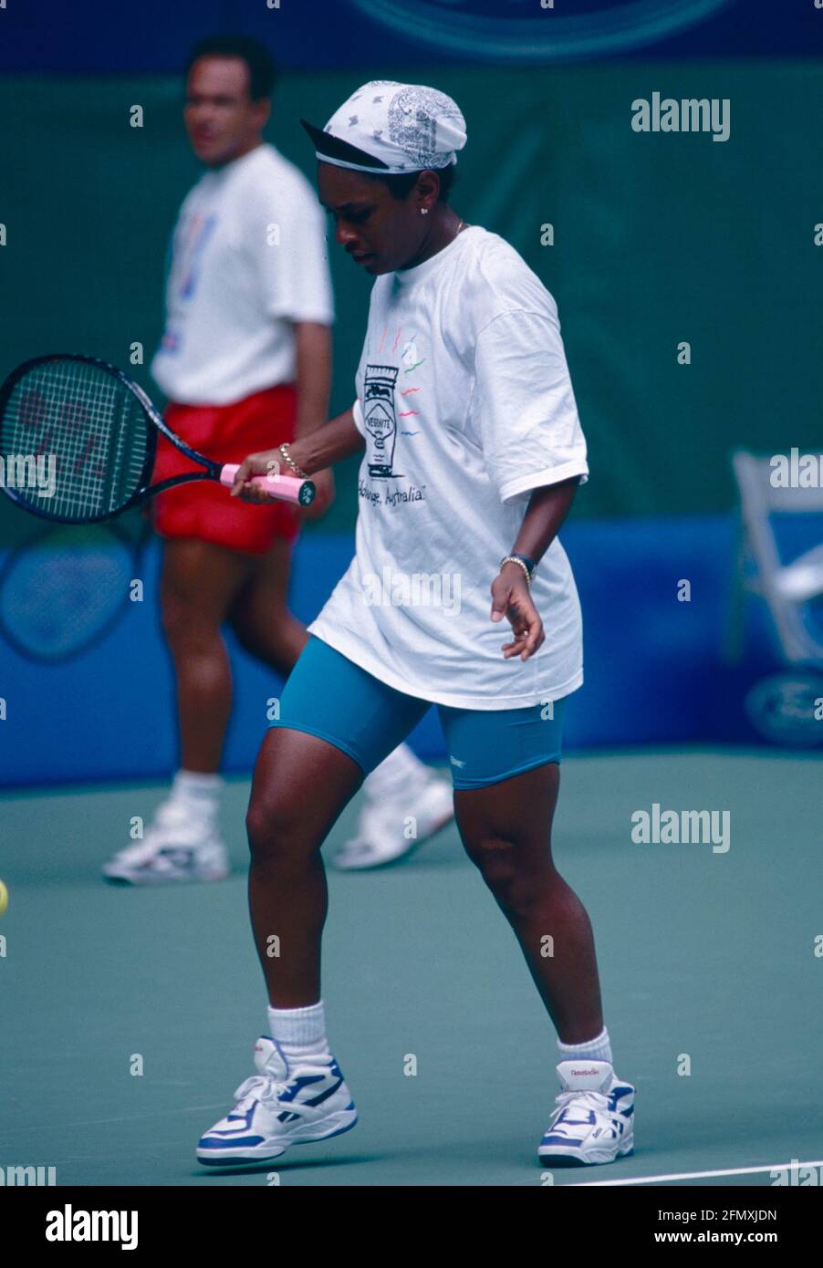 American tennis player Zina Garrison, Australian Open 1993 Stock Photo ...