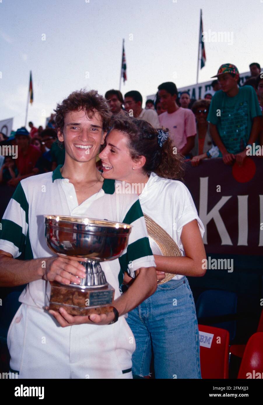 French tennis player Frederic Fontang, Italy 1991 Stock Photo - Alamy