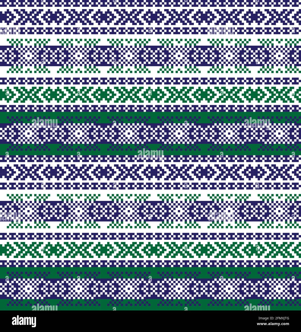 Christmas fair isle pattern background for fashion textiles, knitwear ...