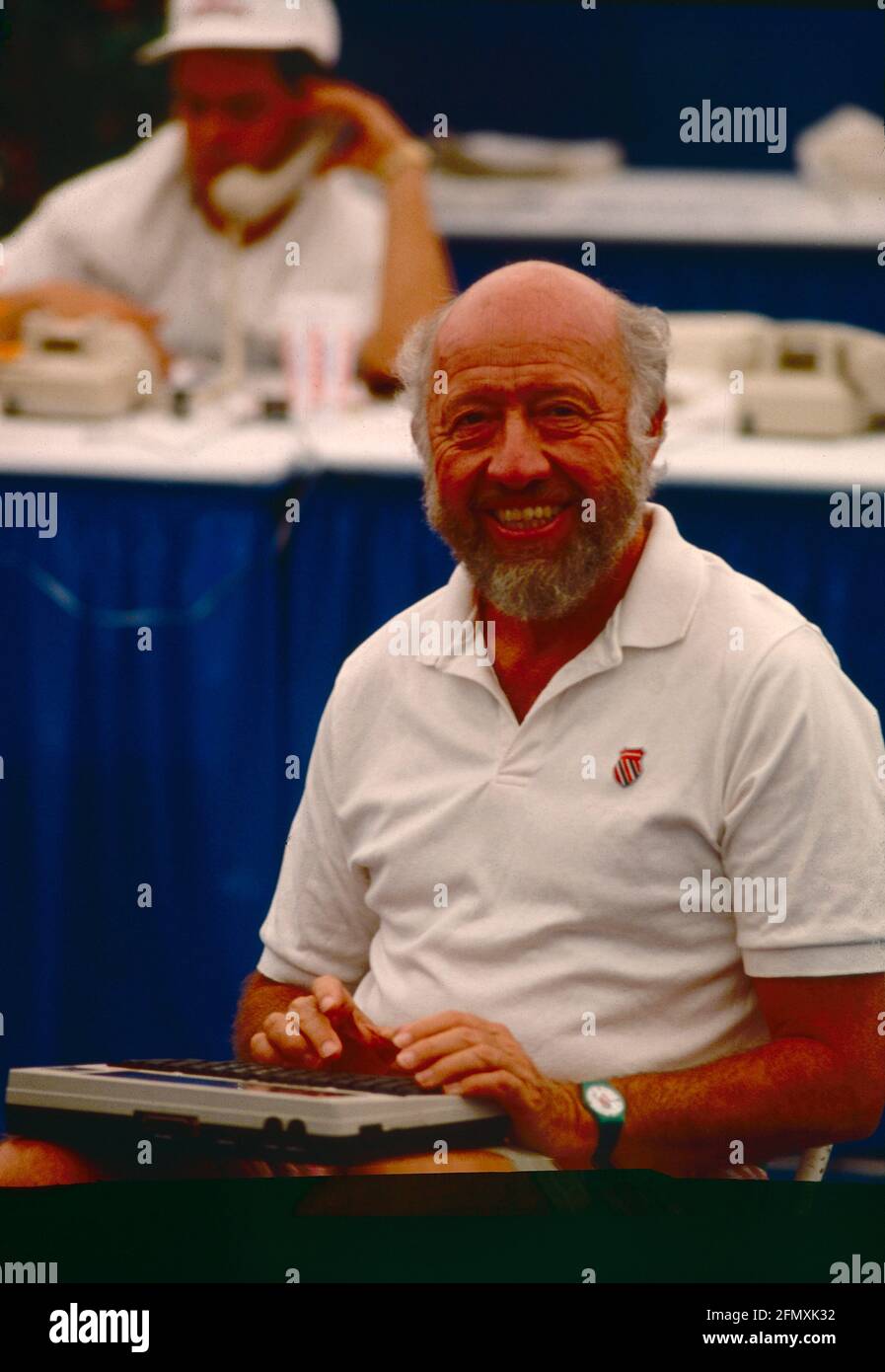 American sport journalist Bud Collins, 1993 Stock Photo - Alamy