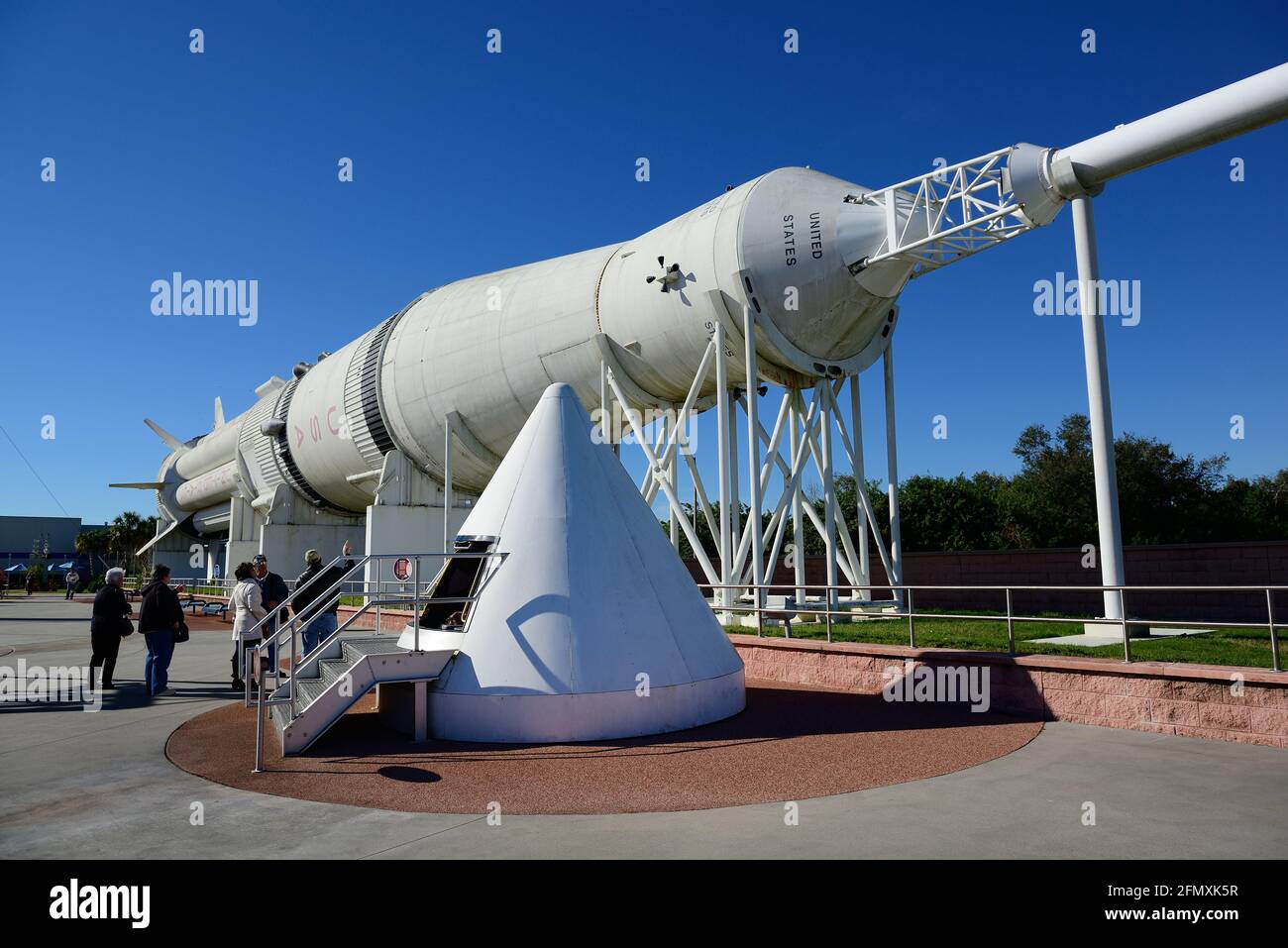 Rocket garden at Kennedy Space Center, Florida, USA Stock Photo - Alamy