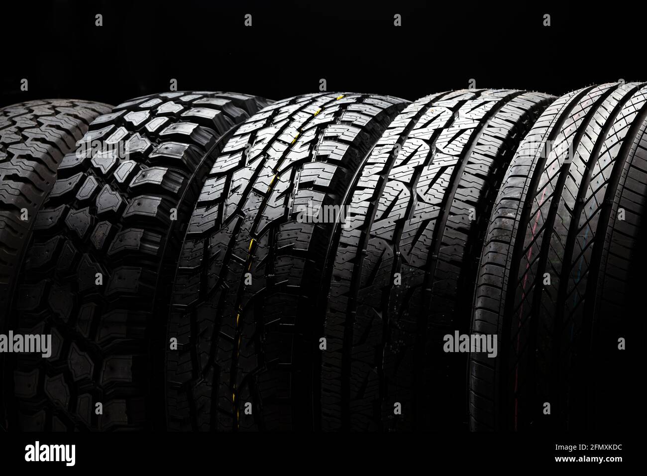 4 wd suv allroad tires, all terrain tire stack row, mud crossovers ...