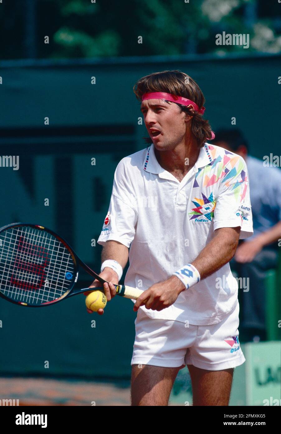 Argentinian tennis player Franco Davin, Roland Garros, France 1992 ...