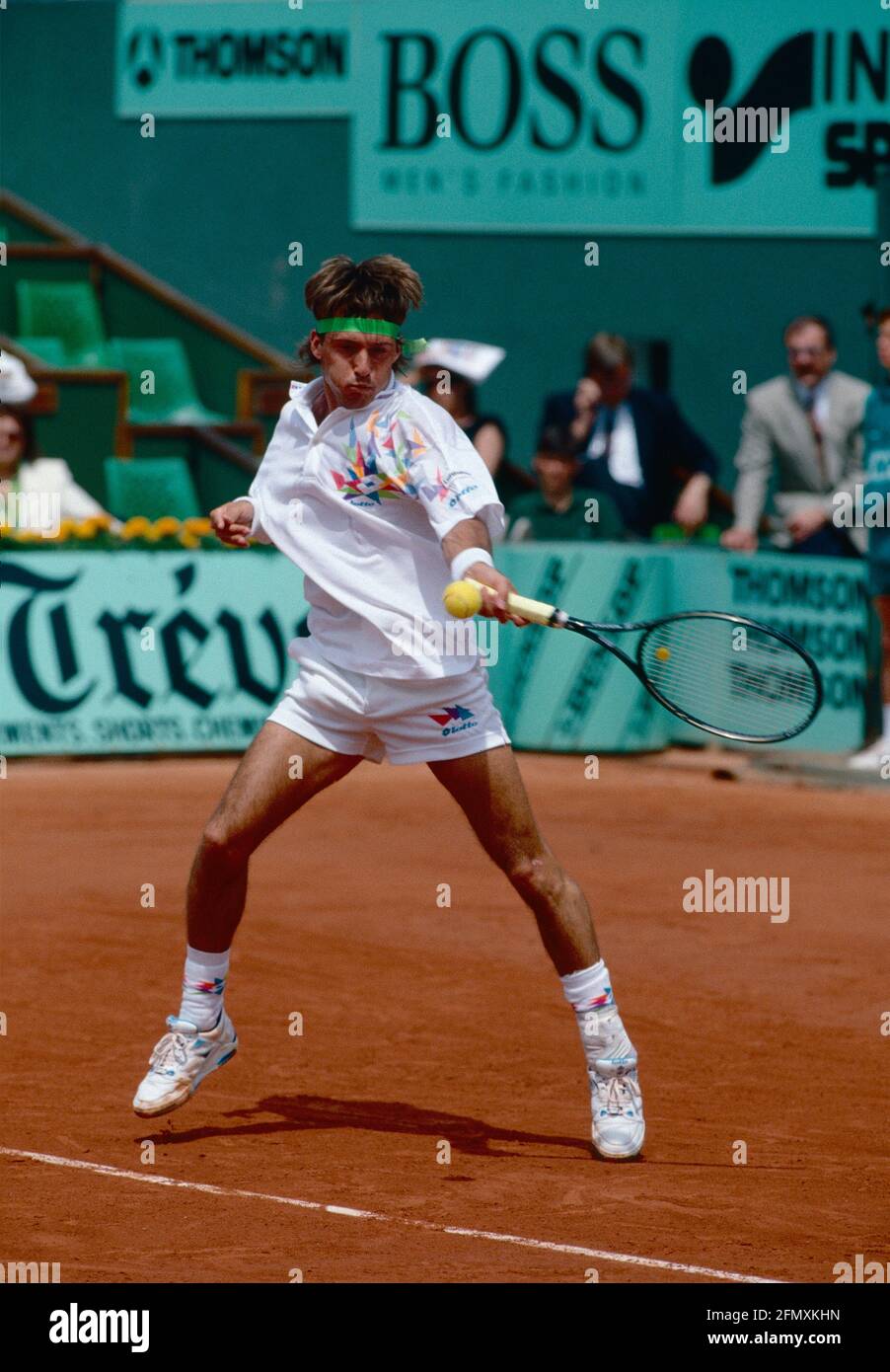 Argentinian tennis player Franco Davin, Roland Garros, France 1991 ...