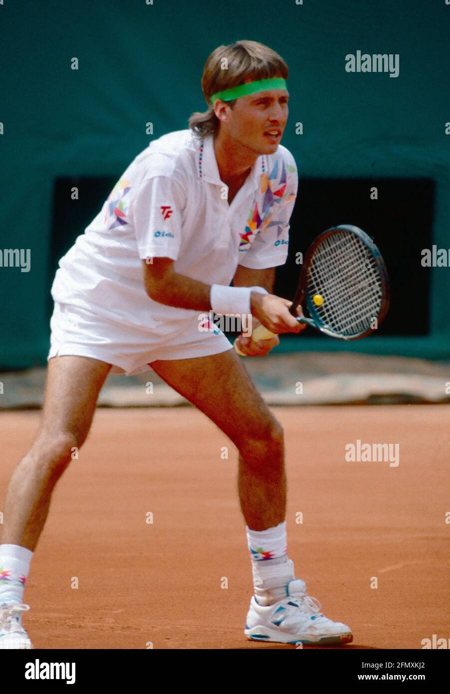 Argentinian tennis player Franco Davin, Roland Garros, France 1991 ...