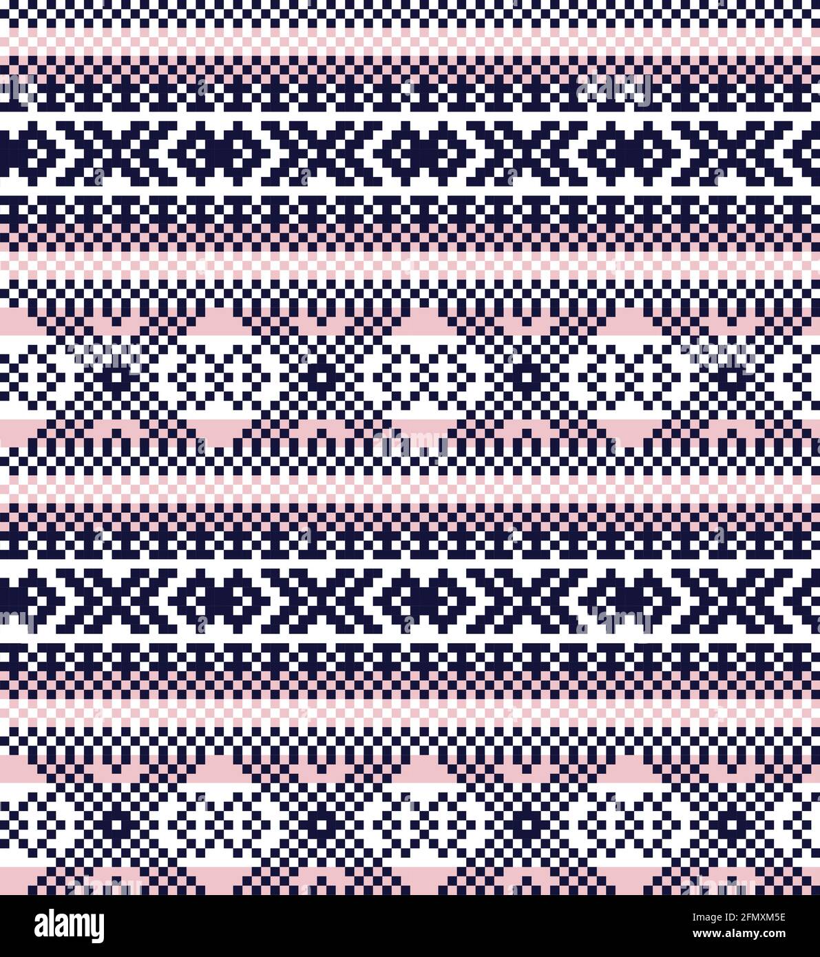 Christmas fair isle pattern background for fashion textiles, knitwear ...