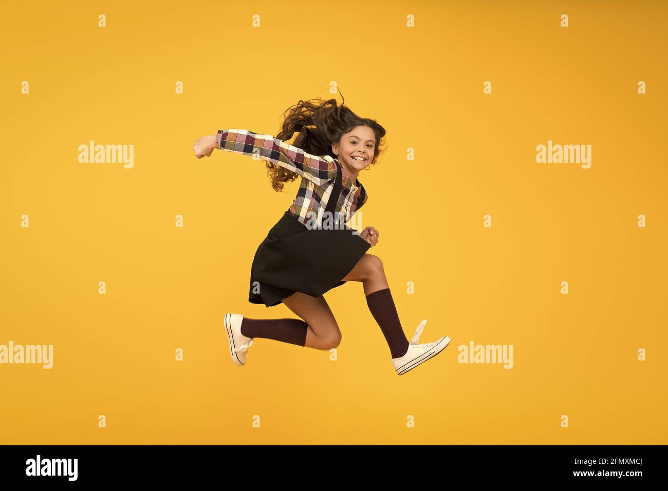 Fun and jump. Happy childrens day. Jump concept. Break into. Feel inner ...