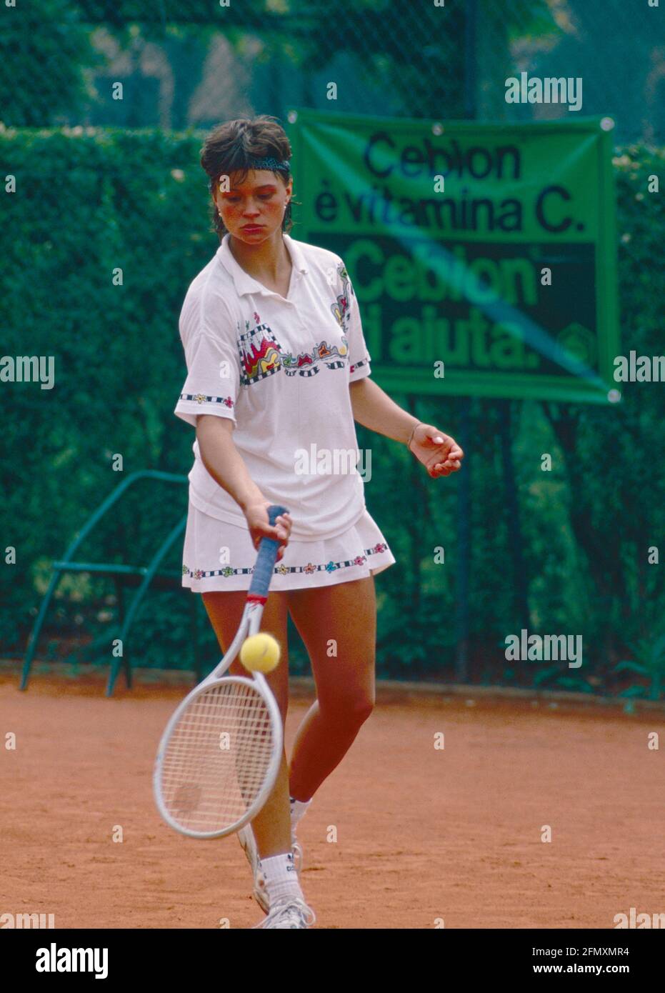 Romanian tennis player Ruxandra Dragomir, Bonfiglio, Milan 1990 Stock ...