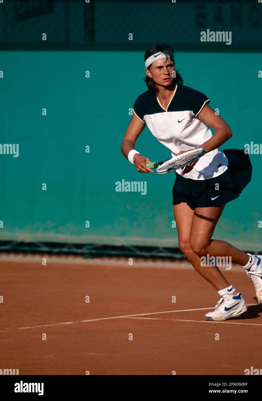 Romanian tennis player Ruxandra Dragomir, Roland Garros, France 1997 ...