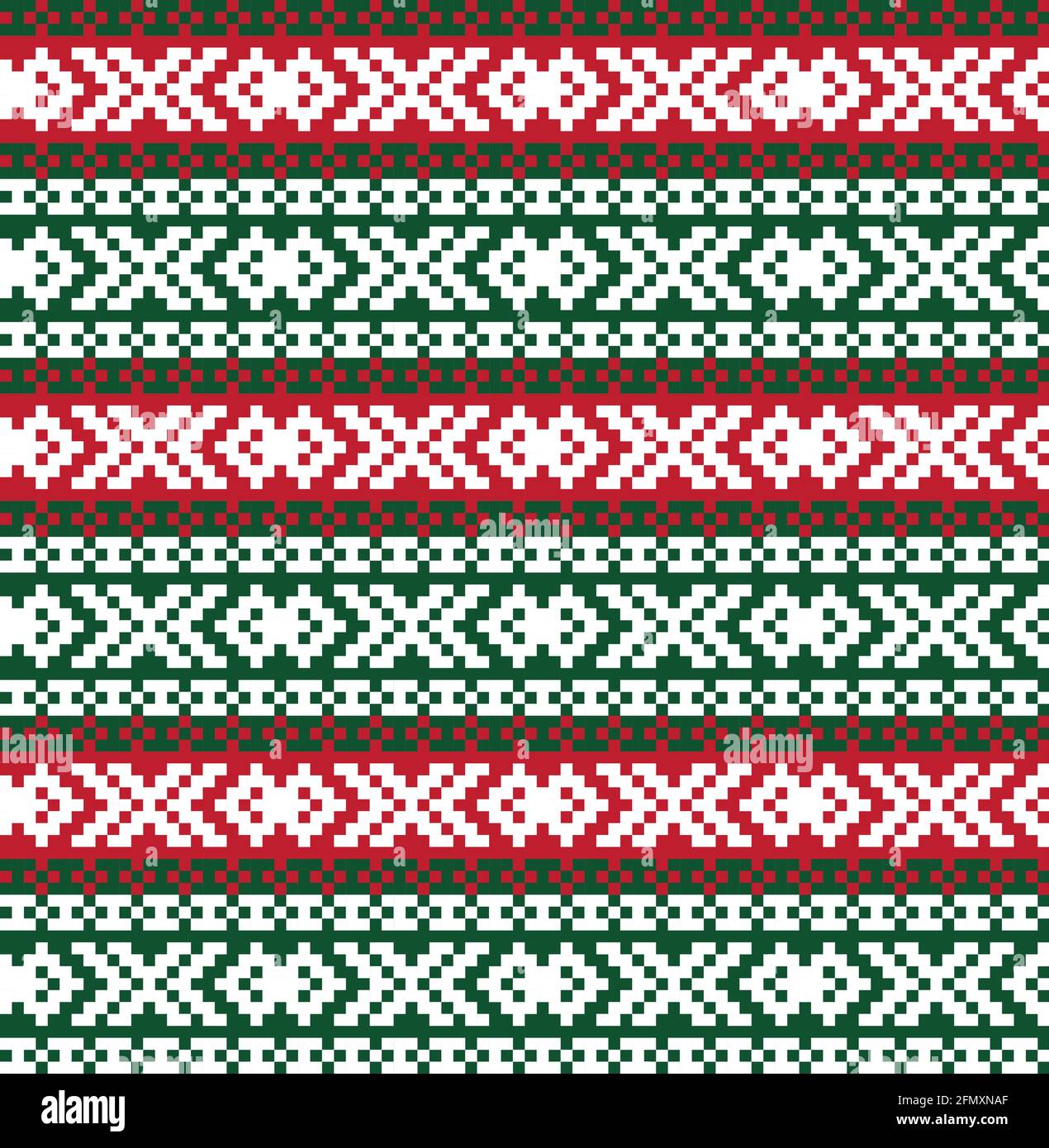Christmas fair isle pattern background for fashion textiles, knitwear ...