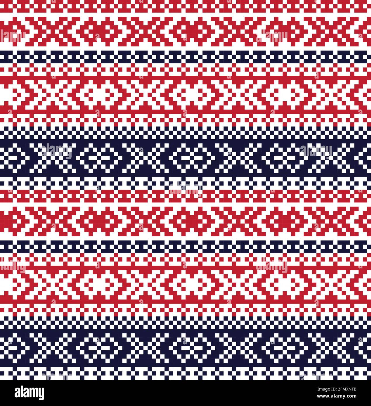 Christmas fair isle pattern background for fashion textiles, knitwear ...