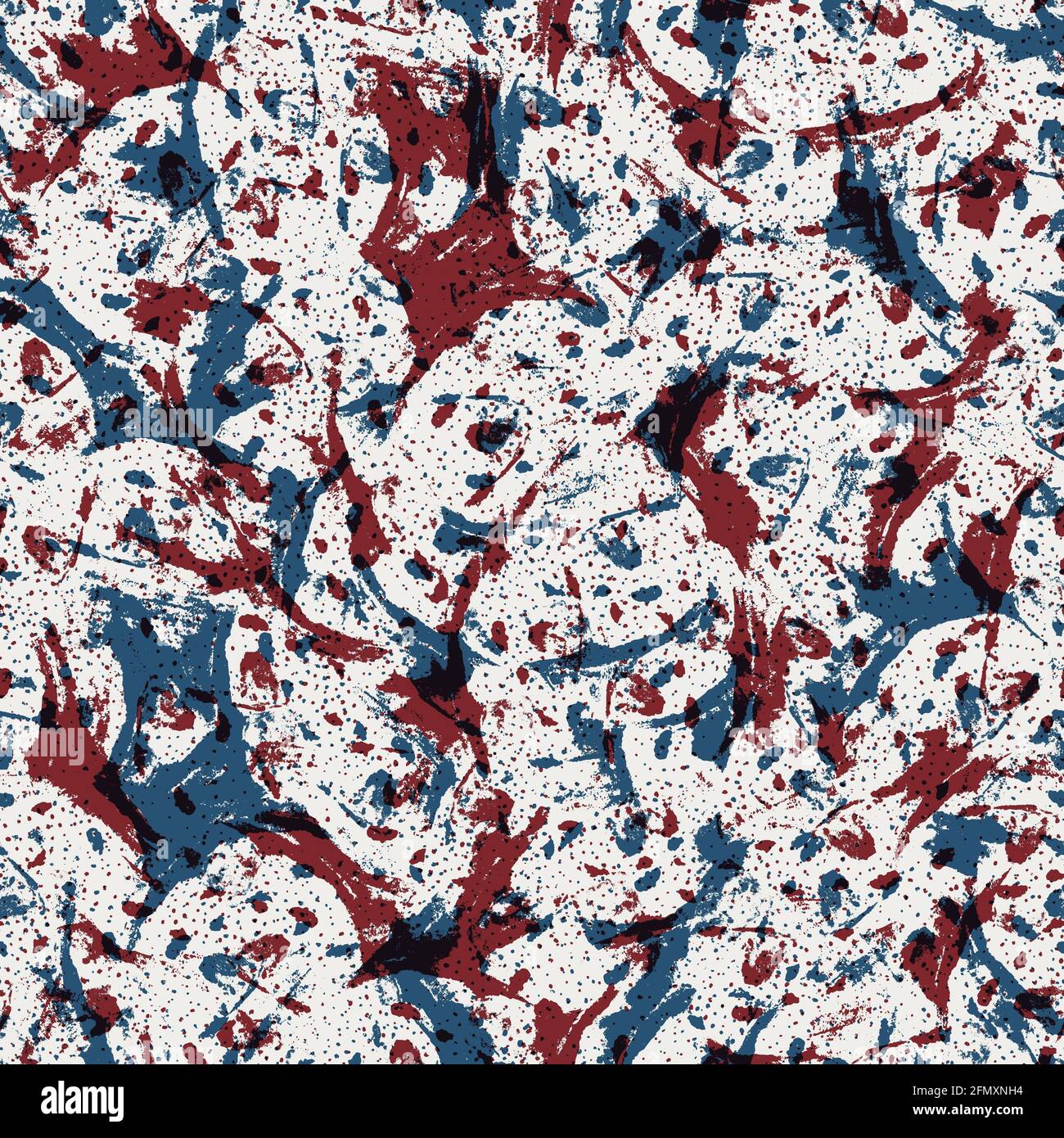 Seamless texture pattern in red blue black white Stock Photo - Alamy