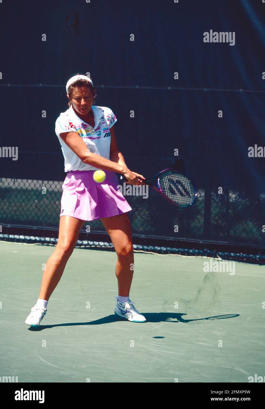 Peruvian tennis player Laura Gildemeister Arraya, Lipton 1992 Stock ...