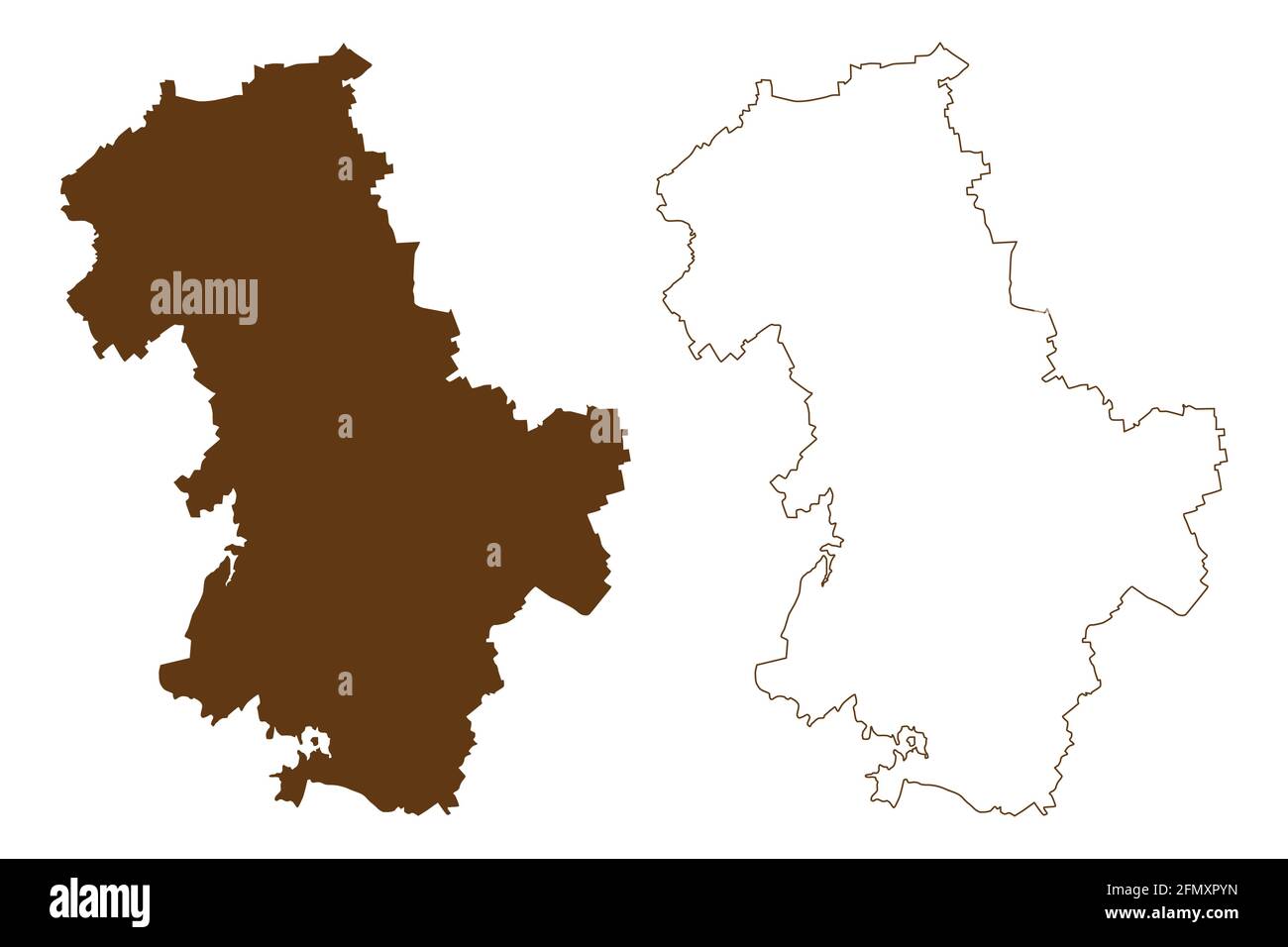 Duren district (Federal Republic of Germany, State of North Rhine-Westphalia, NRW, Cologne ...
