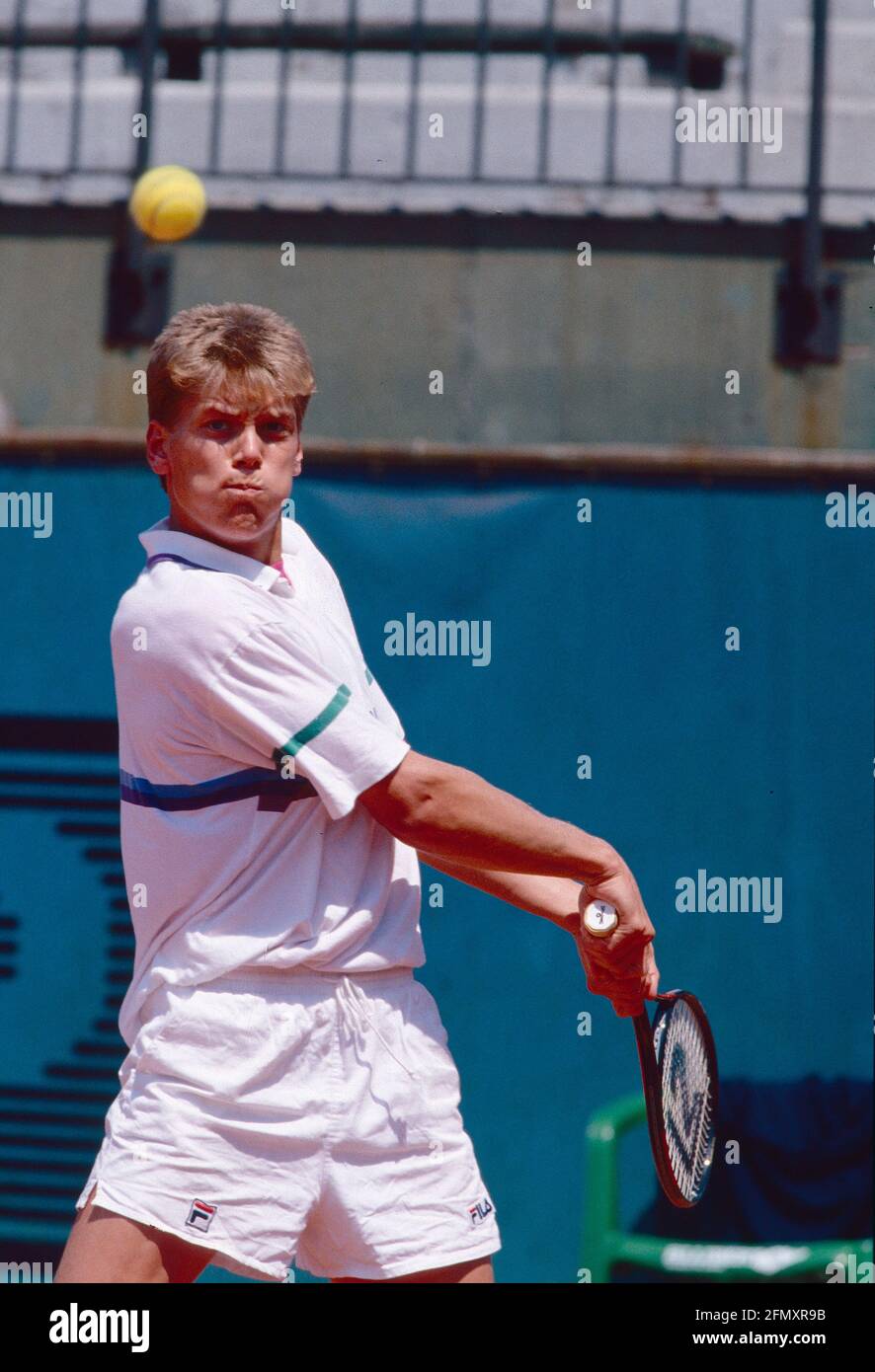 Swedish tennis player Thomas Enqvist, Roland Garros 1990 Stock Photo ...