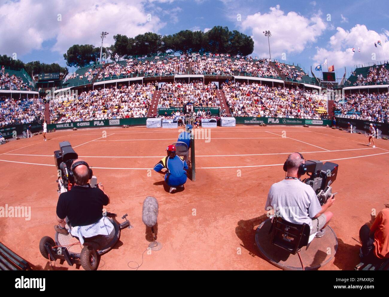 View of the Centrale tennis court at the Italian Open, Rome 1998 Stock ...