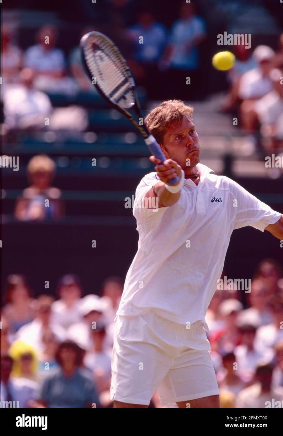 Swedish tennis player Thomas Enqvist, Wimbledon, UK 1990s Stock Photo ...