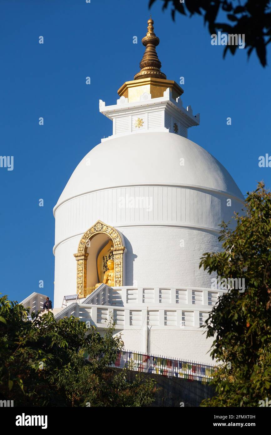 White stupa temple hi-res stock photography and images - Alamy