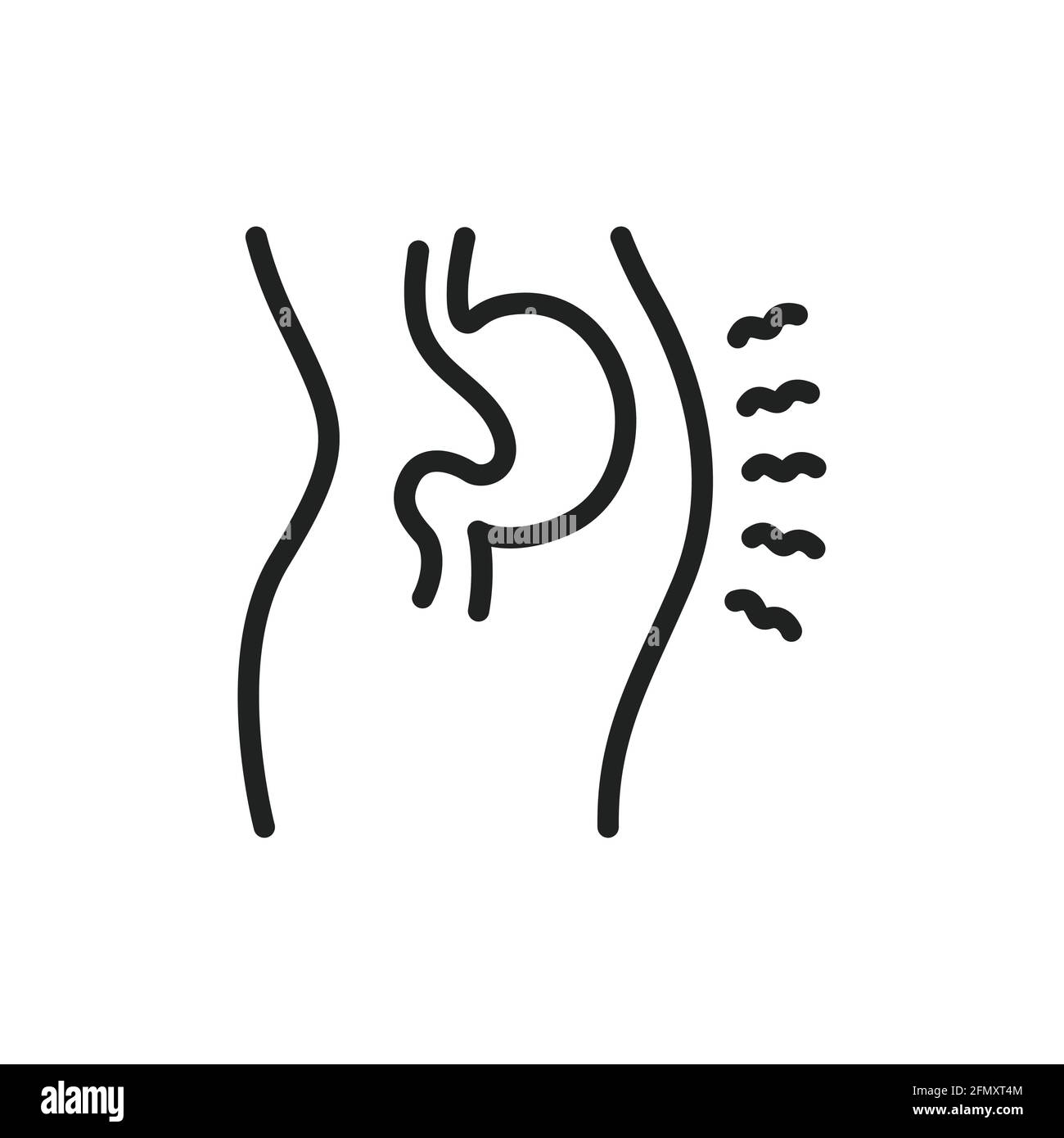 Abdominal bloating Cut Out Stock Images & Pictures - Alamy