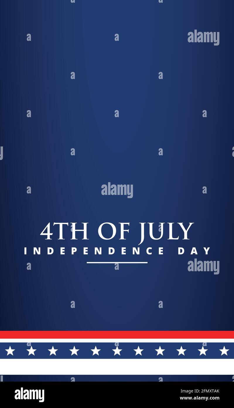 Blue 4th of July holiday background USA Independence Day - Vector ...