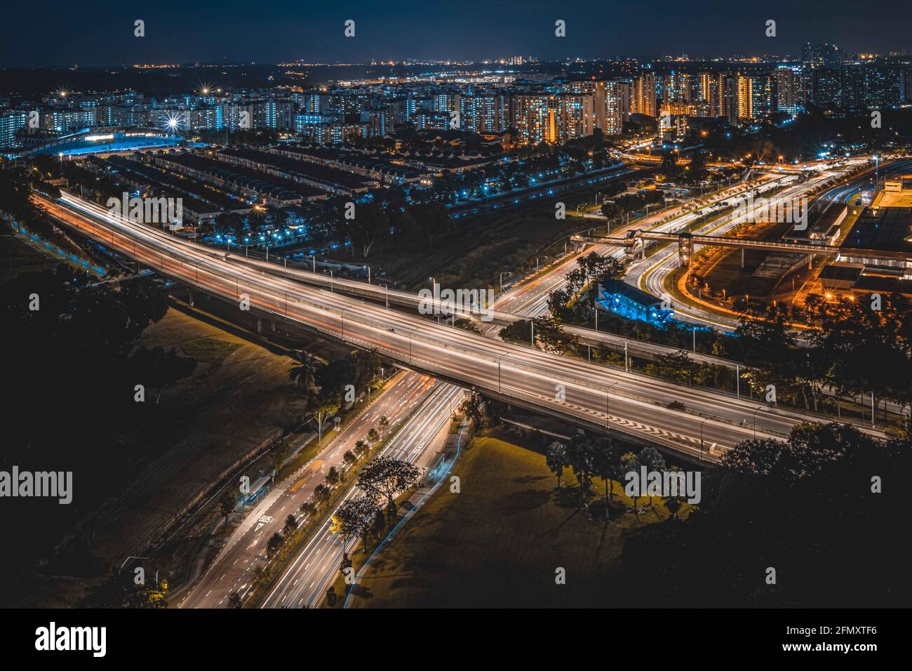 Urban architecture in city state Stock Photo - Alamy