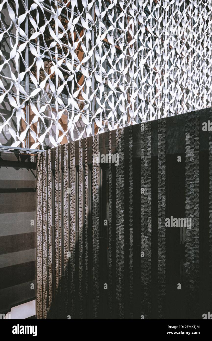Artificial waterfall structure in Jewel terminal in Changi Airport ...