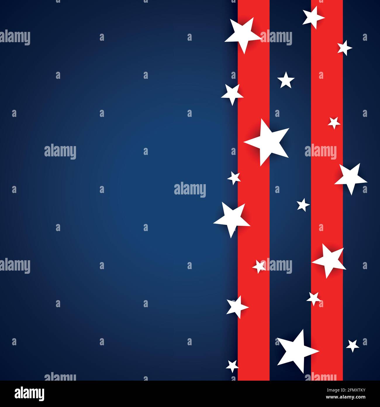 Dark blue background of the 4th of July celebration of the Independence ...