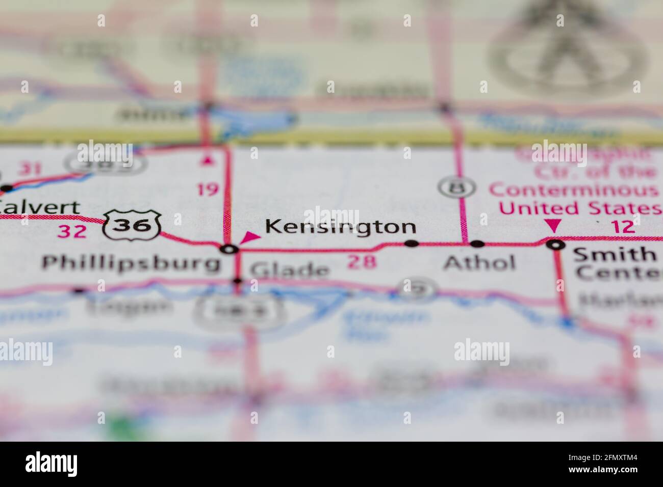 Map of kensington kansas hi-res stock photography and images - Alamy