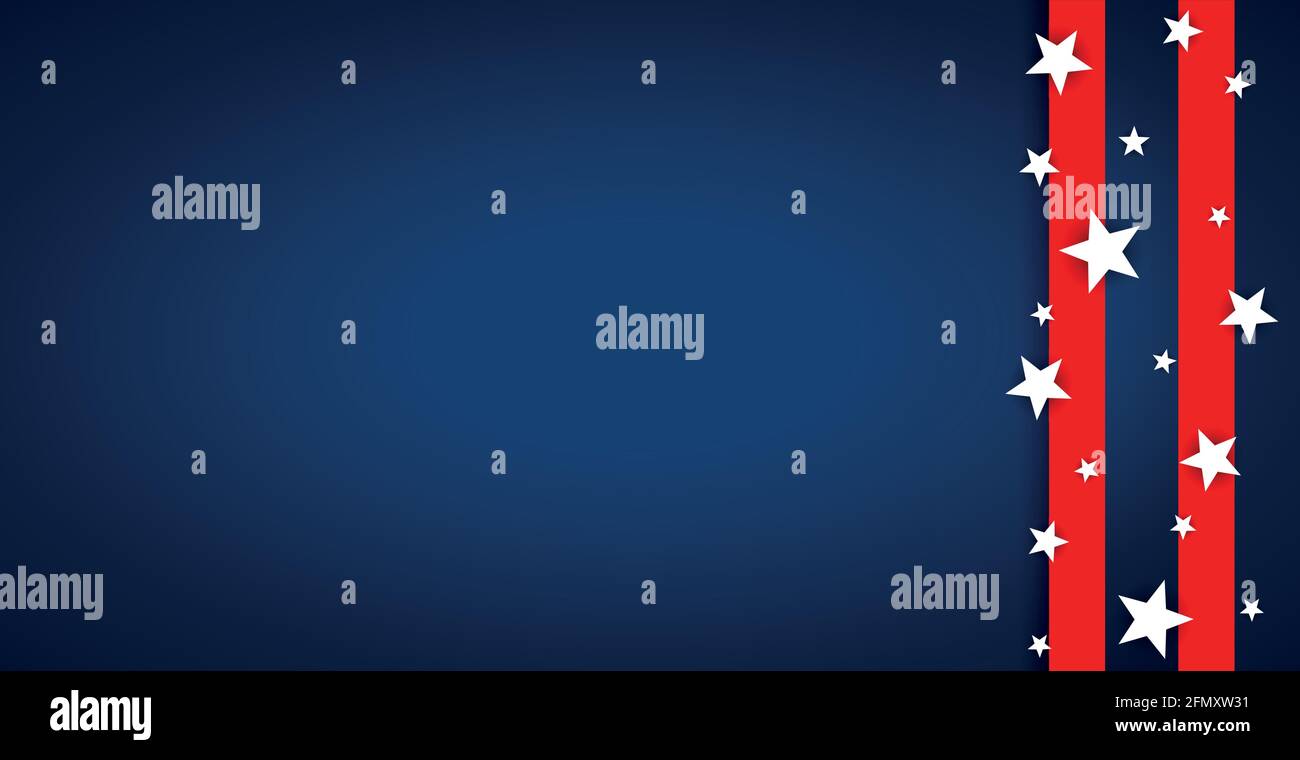 Dark blue background of the 4th of July celebration of the Independence ...